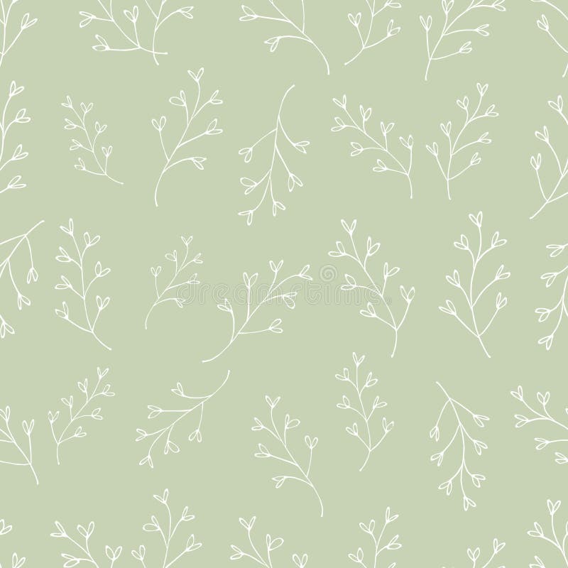 Seamless botanical pattern stock illustration. Illustration of flower ...