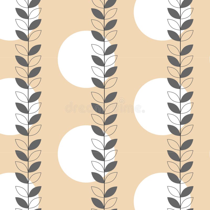 Circles Vertical Seamless Pattern Background Stock Illustrations ...