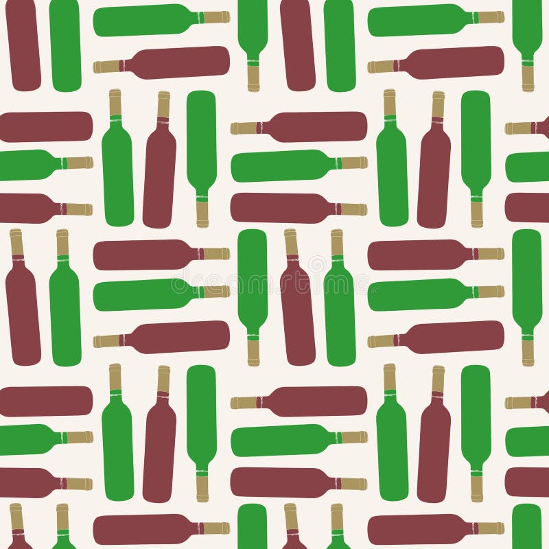 Seamless bottle pattern stock vector. Illustration of shape - 22291461