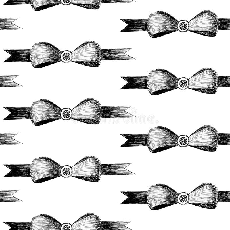 Seamless bow pattern stock photo. Illustration of handmade - 286848492