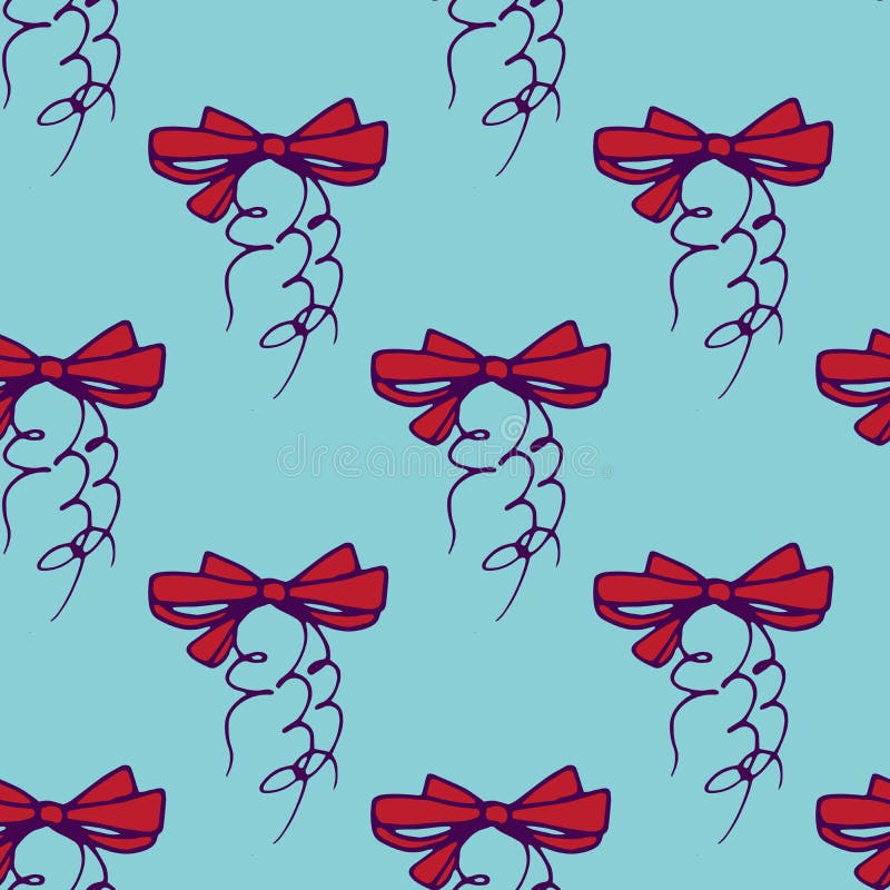 Seamless bow pattern stock vector. Illustration of paper - 60167160