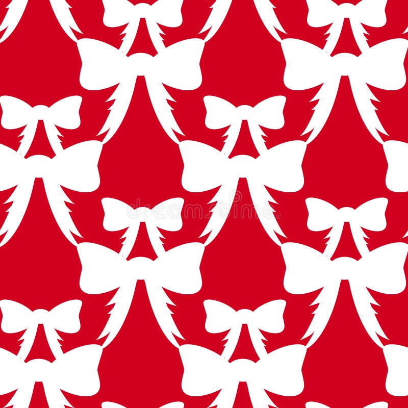 Seamless Bow Pattern. Vector Illustration Stock Vector - Illustration ...