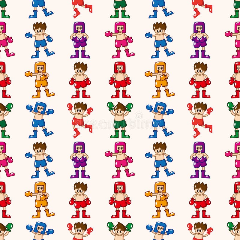 Seamless boxer pattern stock vector. Illustration of frame - 27829290