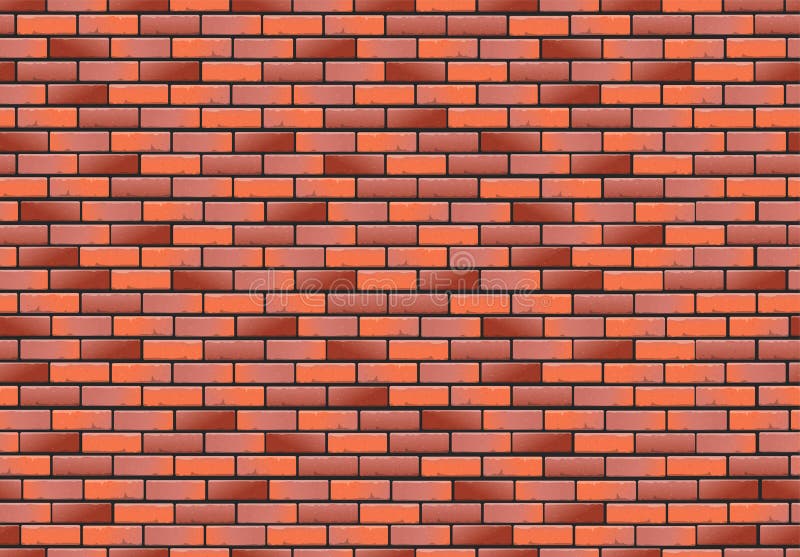 Brick Wall Seamless Pattern Stock Illustration - Illustration of ...