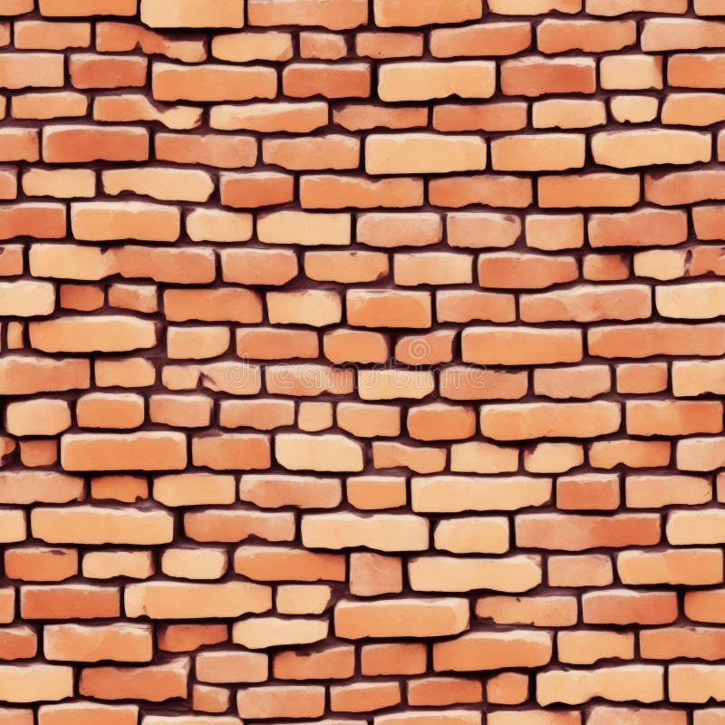 Seamless Brick Wall Texture. Stock Image - Image of diffusion, wood ...