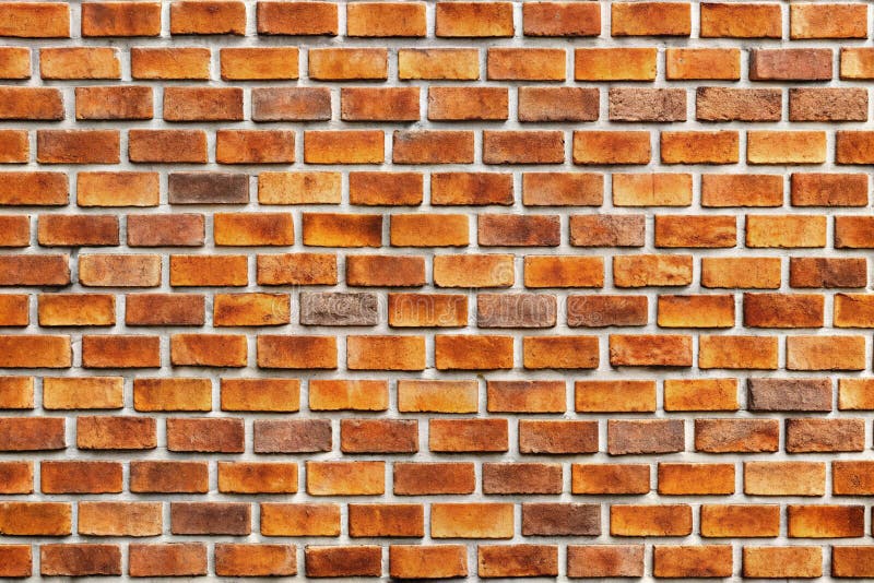 Seamless Brick Wall Texture Featuring Red and Orange Bricks with ...