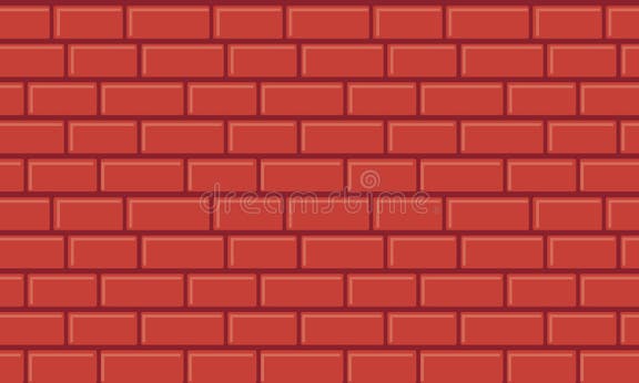 Seamless Red Flat Brick Wall Texture Stock Illustrations – 545 Seamless ...