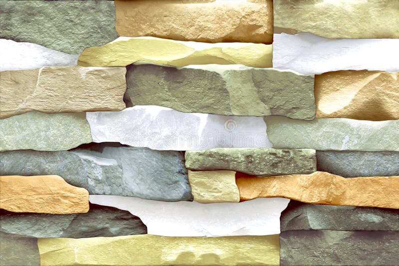 Seamless Bricks Stone Wall Elevation for Background Stock Image - Image ...