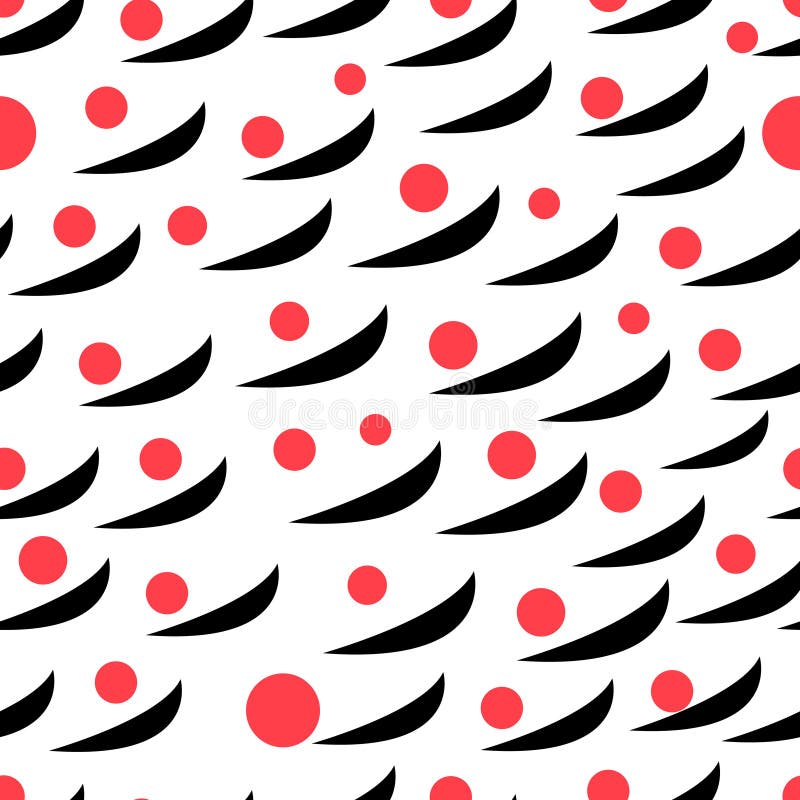 Seamless Bright Abstract Pattern of Geometric Objects Stock ...