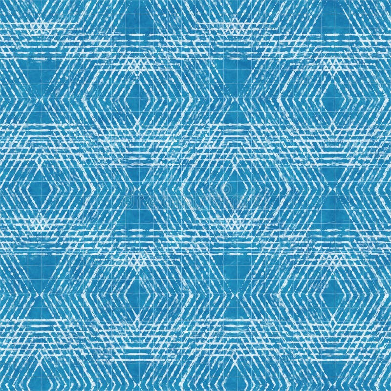 Seamless Bright Blue Blueprint Pattern for Textile and Print Stock ...