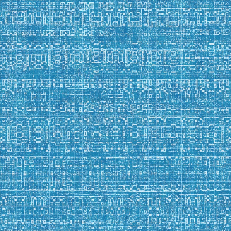 Seamless Bright Blue Blueprint Pattern for Textile and Print Stock ...