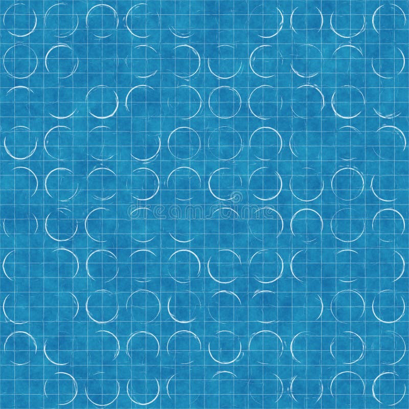 Seamless Bright Blue Blueprint Pattern for Textile and Print Stock ...