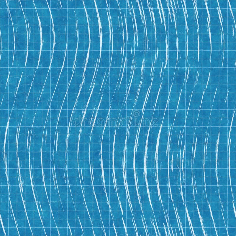 Seamless Bright Blue Blueprint Pattern for Textile and Print Stock ...