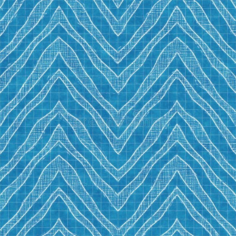 Seamless Bright Blue Blueprint Pattern for Textile and Print Stock ...