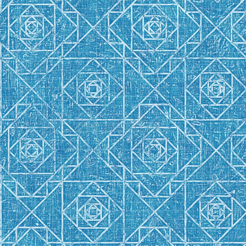 Seamless Bright Blue Blueprint Pattern for Textile and Print Stock ...
