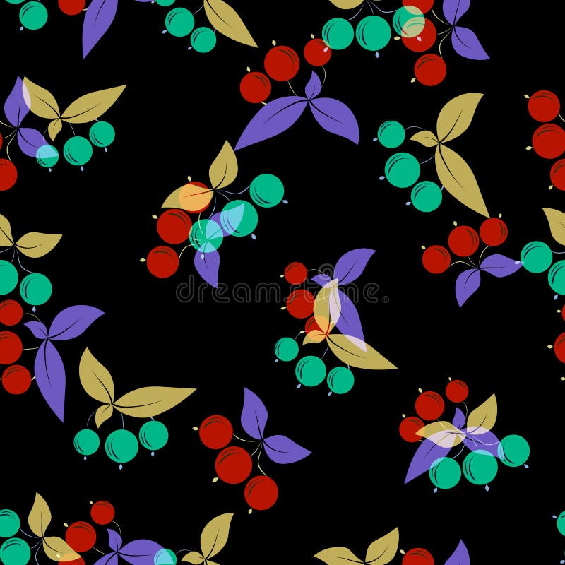 Seamless Berry Pattern Patchwork Design for Fabric Stock Vector ...