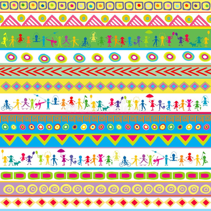 Seamless Bright Fun Abstract Pattern for Kids Stock Vector ... Seamless Bright Fun Abstract Pattern for Kids Stock Vector ...