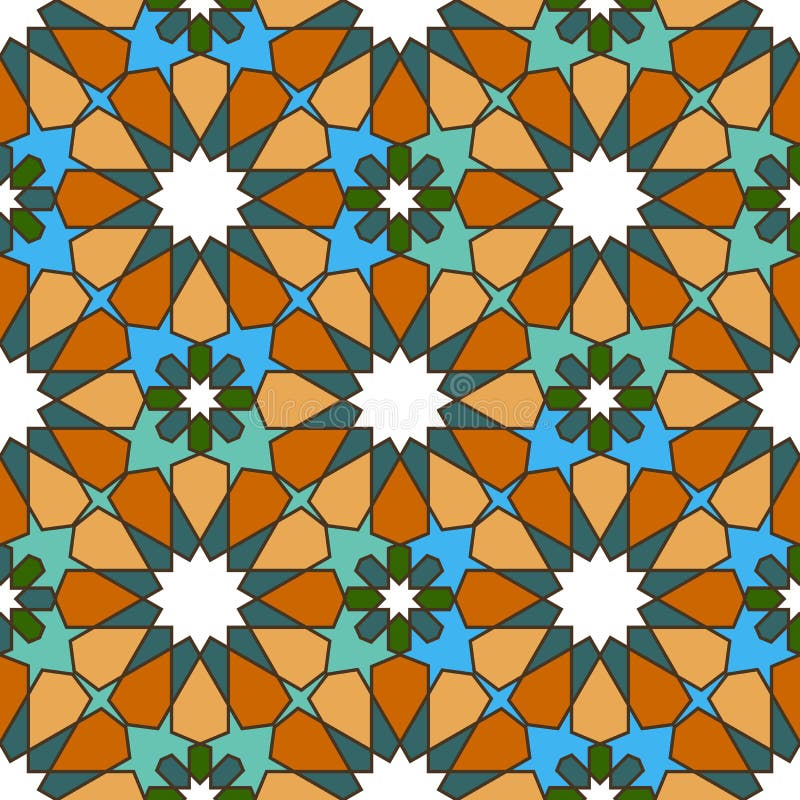 Seamless Multi-colored Geometric Moroccan Pattern Stock Vector ... Seamless Multi-colored Geometric Moroccan Pattern Stock Vector ...