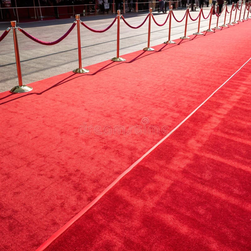 Seamless Bright Red Carpet Background Texture, Shot from Above Stock ...
