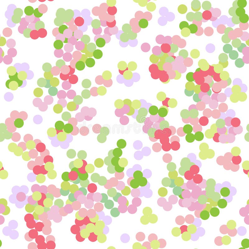 Seamless Bright Summer Pattern with Confetti Stock Illustration ...