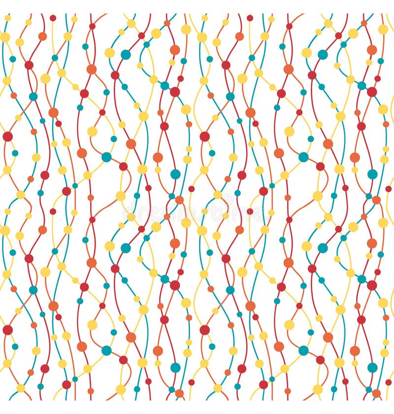 Seamless Bright Vertical Wave Abstract Pattern Stock Vector ...