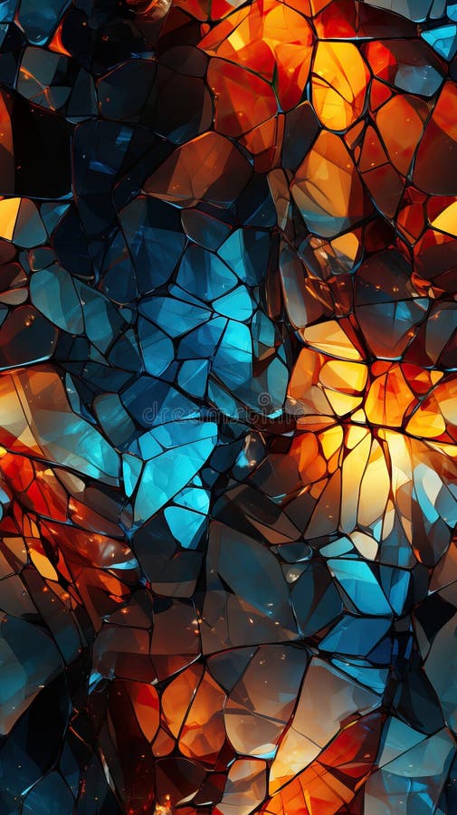 Seamless Broken Glass Pattern for Creative Designs AI Generated Stock ...