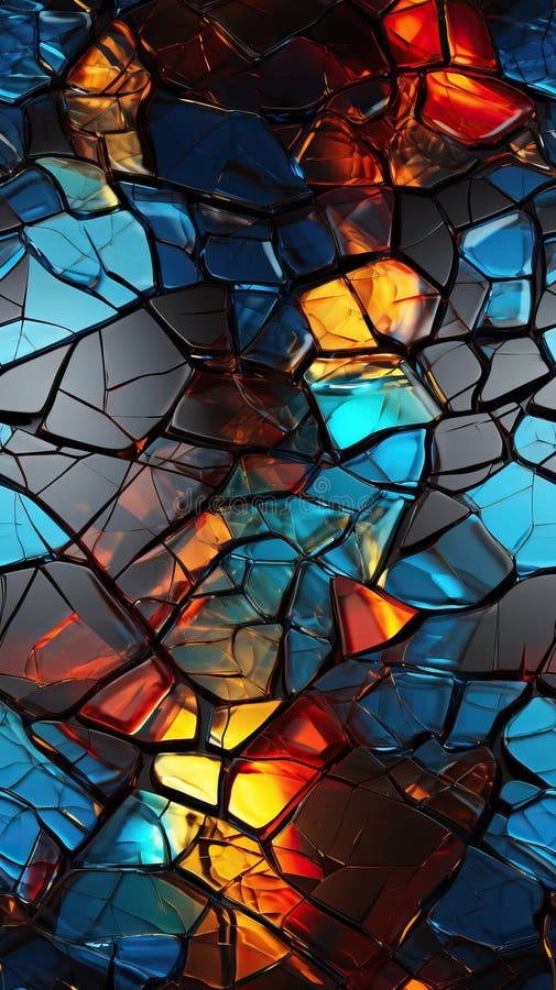 Seamless Broken Glass Pattern for Creative Designs AI Generated Stock ...
