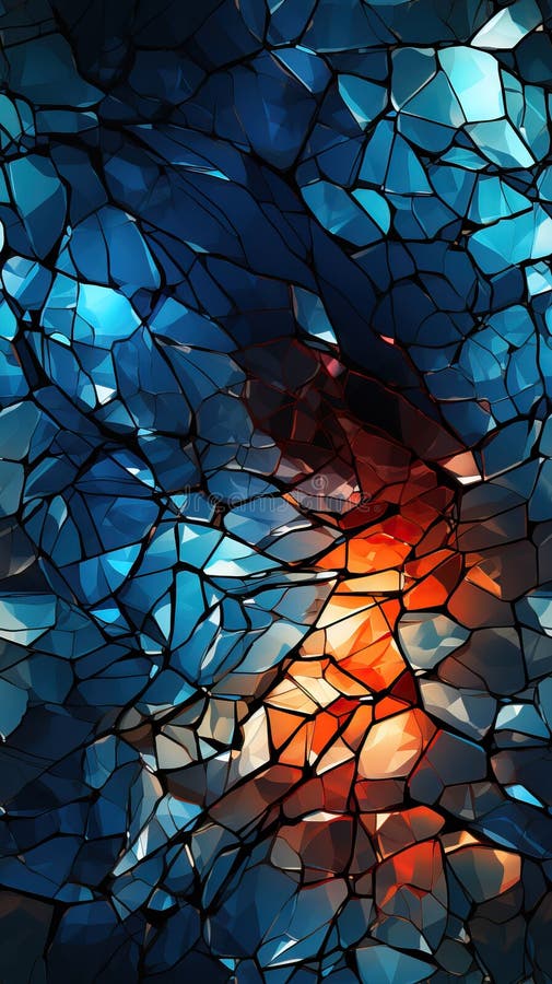 Seamless Broken Glass Pattern for Creative Designs AI Generated Stock ...