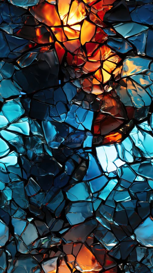 Seamless Broken Glass Pattern for Creative Designs AI Generated Stock ...