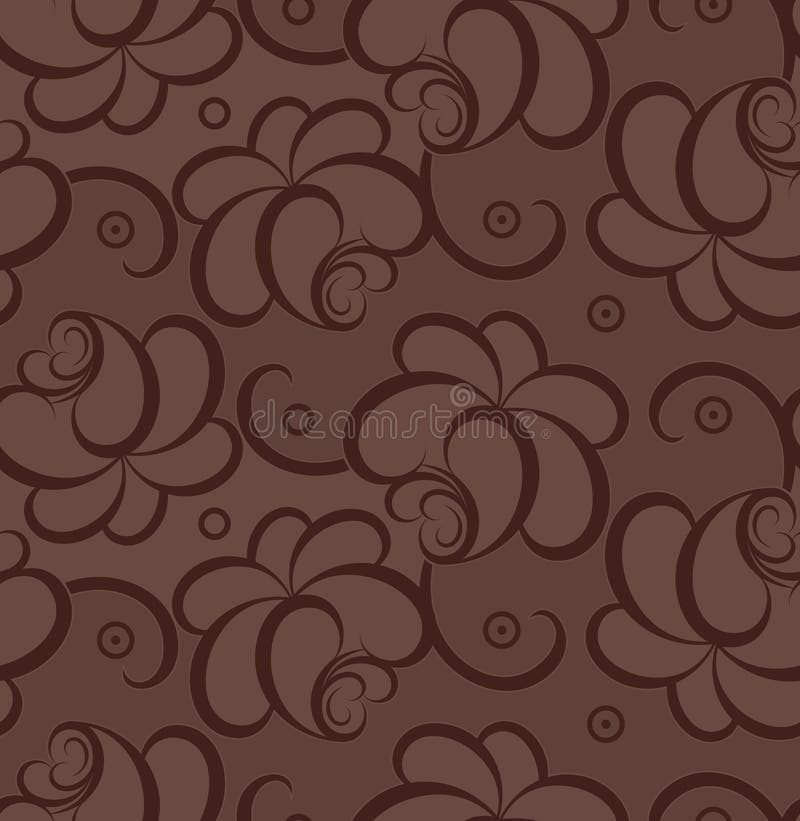 Seamless Brown Paisley Wallpaper Stock Vector - Illustration of fabric ...