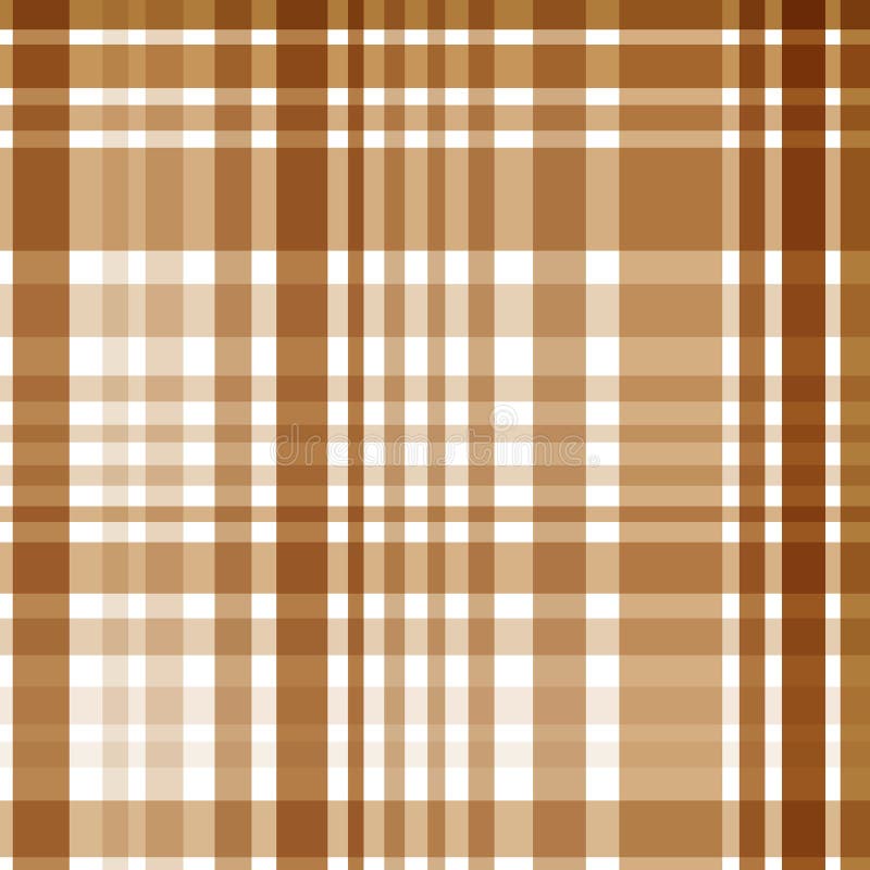 Seamless Brown Checkered Pattern. Vector Illustration for Your D Stock ...