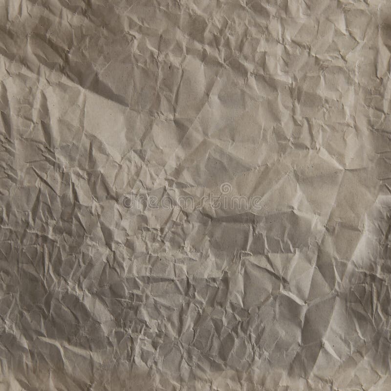 Seamless Brown Newspaper Crumpled Texture Stock Image - Image of ...