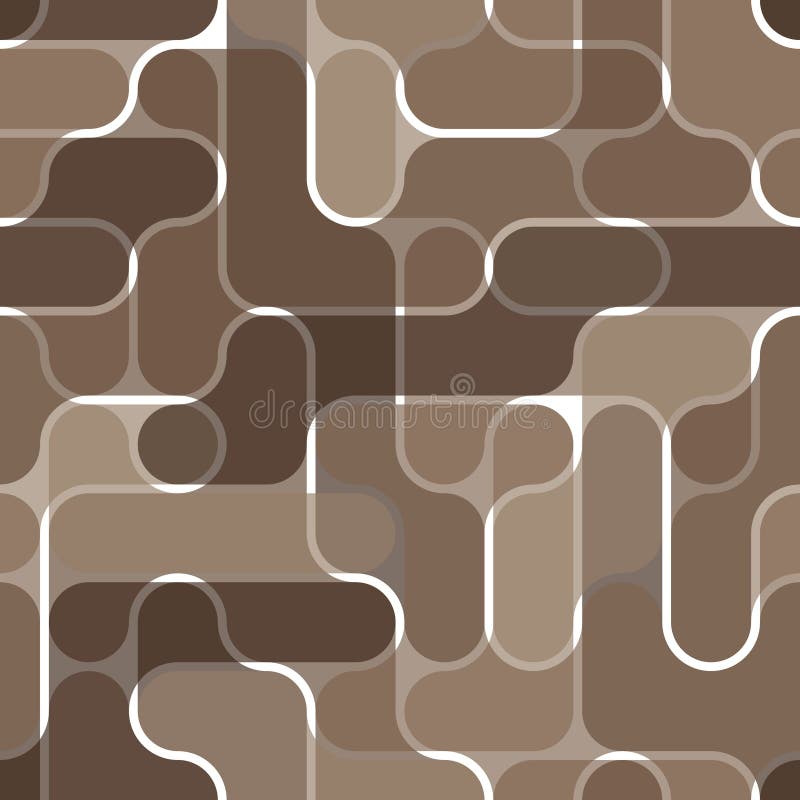 Seamless Brown Damask Wallpaper Pattern Stock Vector - Illustration of ...