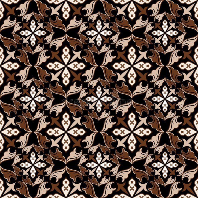 Seamless brown pattern stock vector. Illustration of curly - 58721396
