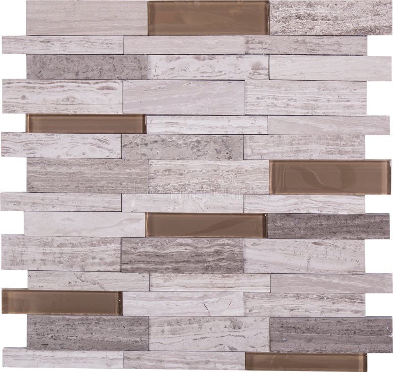 Seamless Brown Rectangle Marble and Glass Mosaic Pattern Stock Photo ...