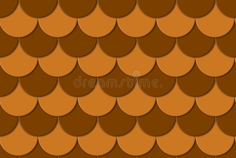 Seamless Brown Squama Background Stock Illustration - Illustration of ...