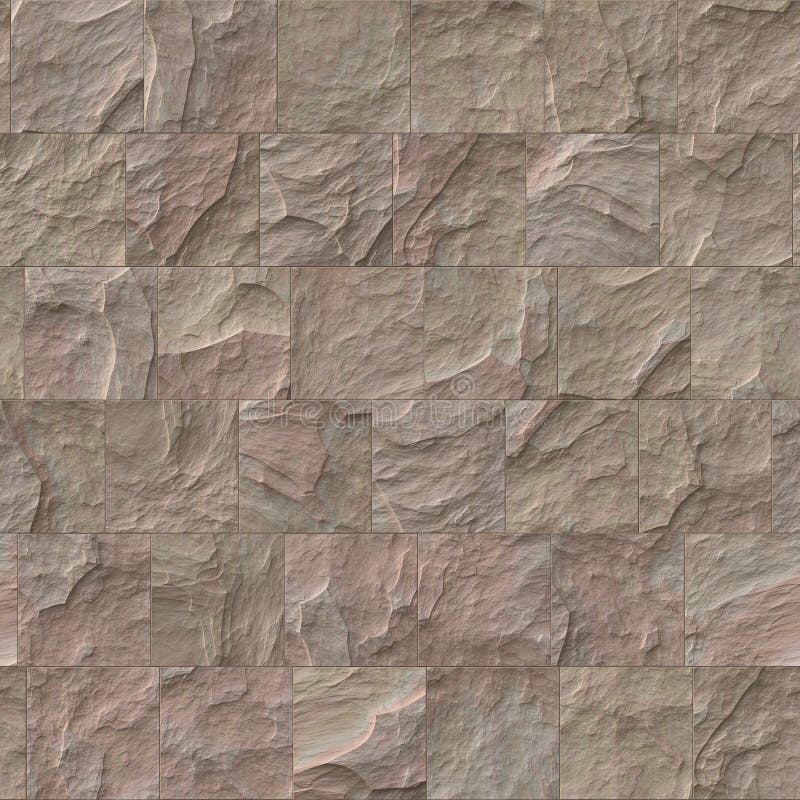 Seamless Brown Stone Brick Texture Illustration Stock Image - Image of ...