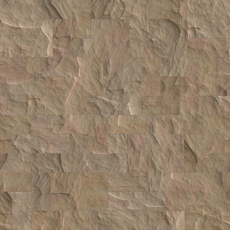 Seamless Brown Stone Brick Texture Illustration Stock Illustration ...