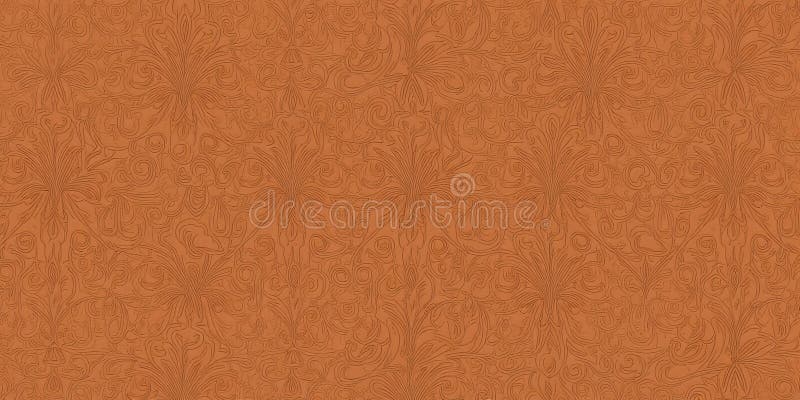 A Seamless Brown Textured Background with Subtle Floral and Swirl Like ...