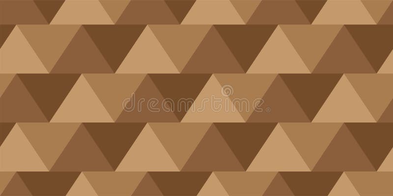 Seamless Brown Triangles Pattern. Vector Background Stock Vector ...