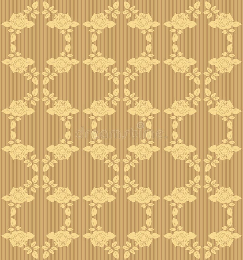 Seamless brown wallpaper stock illustration. Illustration of graphic ...