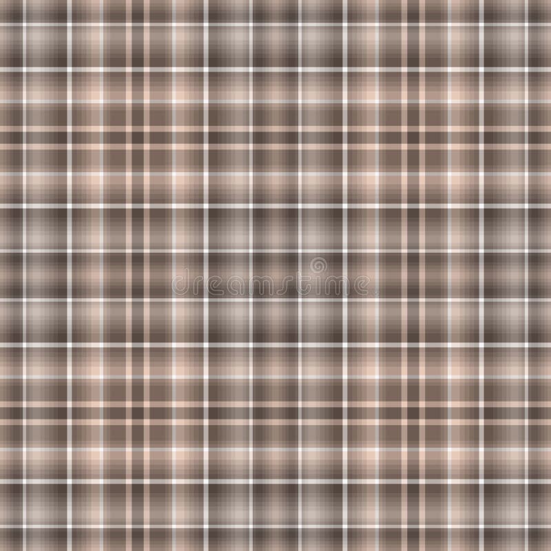 Seamless Brown-white Checkered Pattern Stock Vector - Illustration of ...