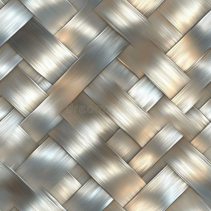 Seamless Brushed Metal Texture, Silver Tones Stock Photo - Image of ...