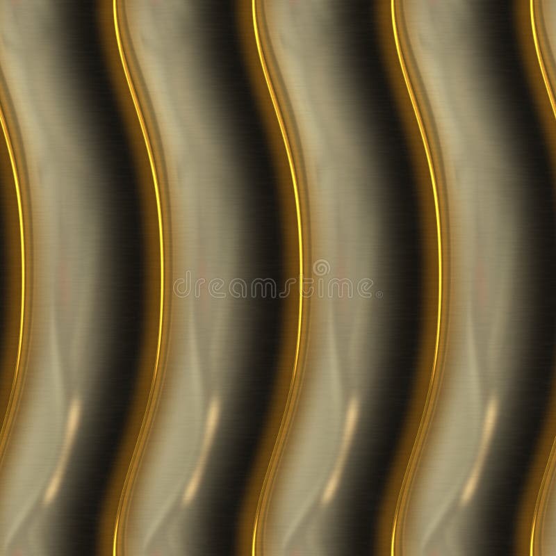 Seamless Brushed Ribbed Metal Pattern Stock Illustration - Illustration ...