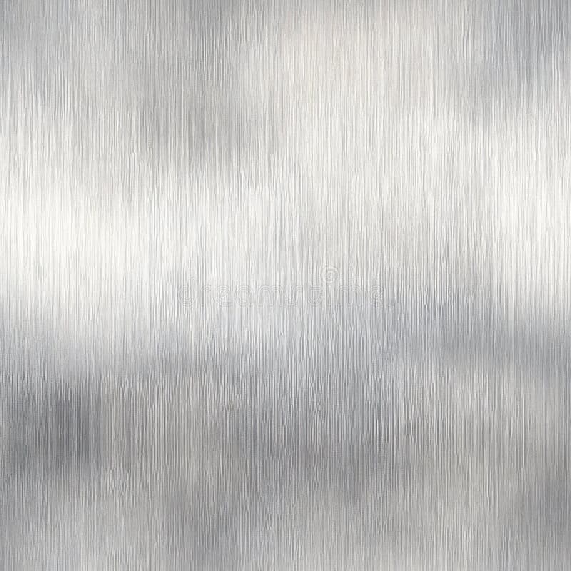 Seamless Brushed Stainless Steel Texture, Light Gray Tones Stock Photo ...