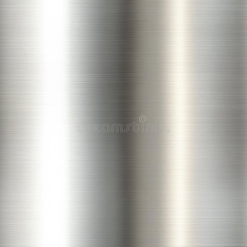 Seamless Brushed Stainless Steel Texture, Light Gray Tones Stock ...