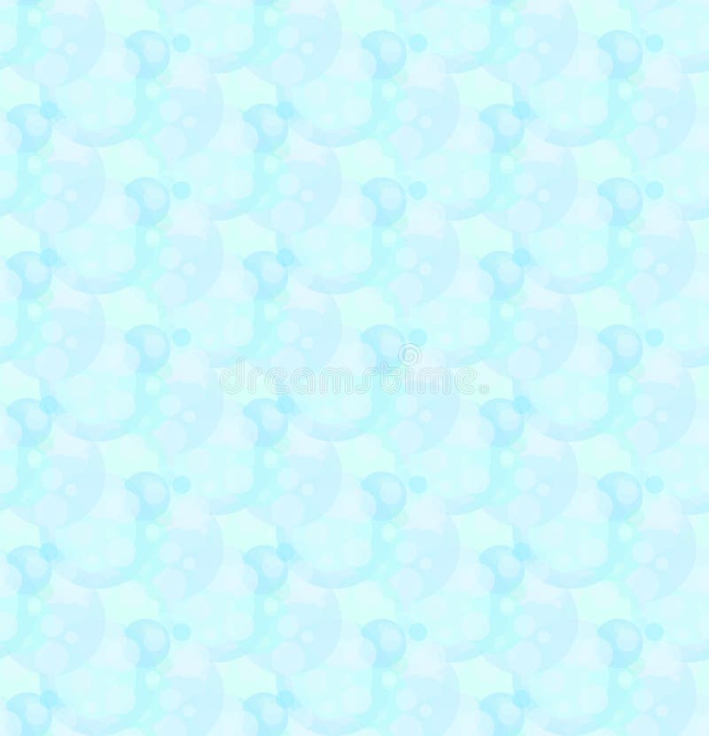 Seamless Bubble Pattern Blue Vector Background Stock Vector ...