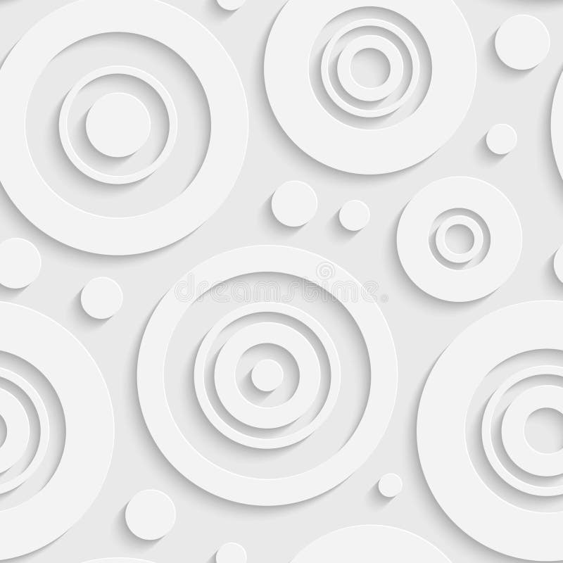 Seamless Bubble Background. White Circle Pattern Stock Vector ...