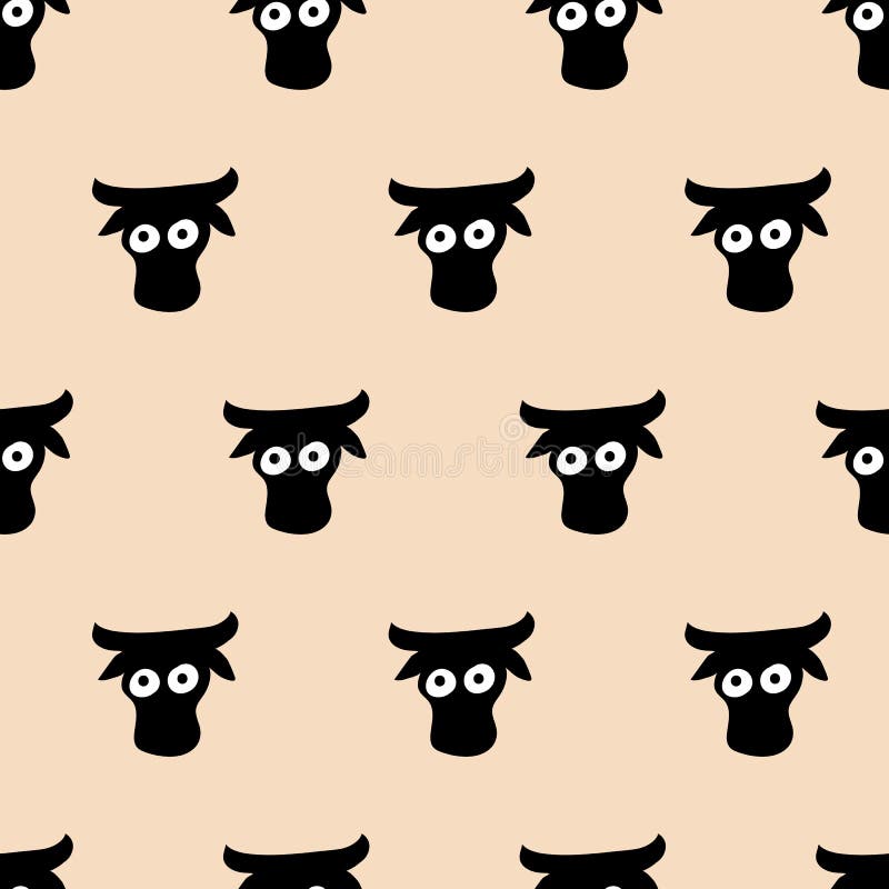 Seamless buffalo pattern stock illustration. Illustration of buffalo ...