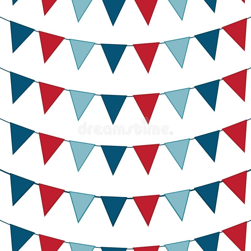 Seamless Bunting Background Stock Vector - Illustration of drawing ...